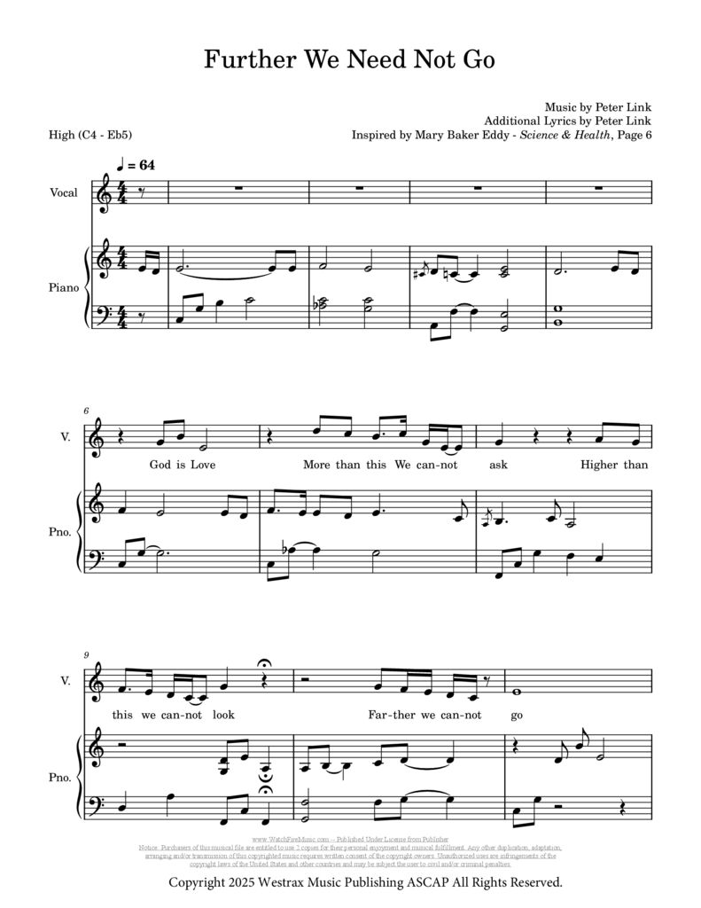 Further We Need Not Go - Watchfire Music