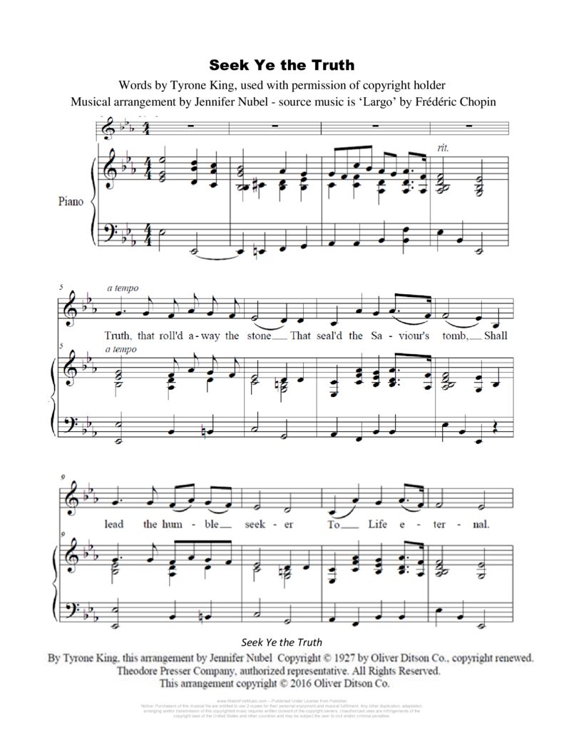 Seek Ye The Truth Watchfire Music Seek Ye The Truth Watchfire Music